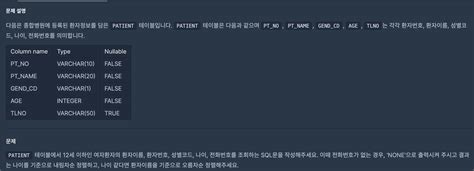 프로그래머스 [sql] 12세 이하인 여자 환자 목록 출력하기