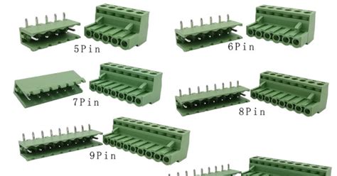 MM RIGHT ANGLE PLUG SCREW TERMINAL BLOCK PIN
