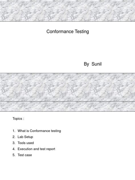 conformance testing pdf high speed packet access general packet