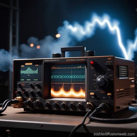 Gasoline Powered Oscilloscope With Sine Wave Display Stable Diffusion Gasoline Powered Oscilloscope With Sine Wave Display Stable Diffusion