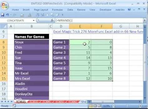 How To Randomly Select Names Without Repeats In MS Excel Microsoft Office WonderHowTo