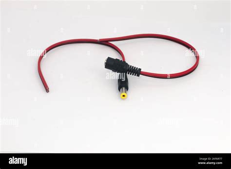 12V DC Male And Female Connector Cables Electronic Parts Used By Electronics Hobbyists As DIY