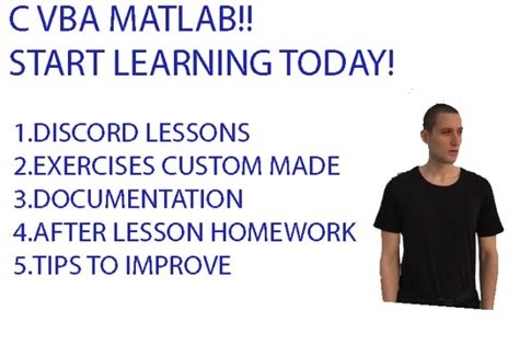 Teach You C Vba Or Matlab Language By Tzinotsavi Fiverr