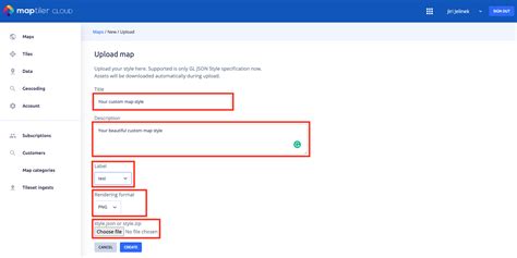 How To Upload Map Style To Maptiler Guides Map Design Maptiler
