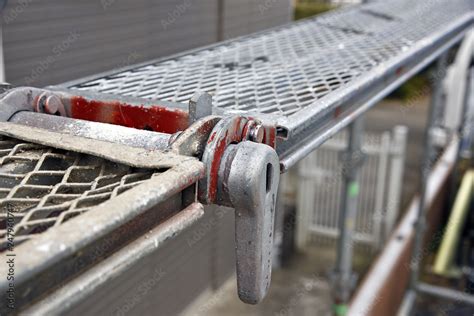 The Scaffolding Of The Newly Constructed Housing Construction Site