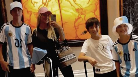 Wanda Nara Cumpli Su Promesa Y Llev A Sus Hijos A Ver Final Del Mundial Qatar