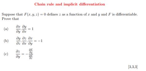 Solved Chain rule and implicit differentiation Suppose thаt Chegg
