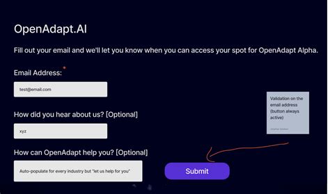 industry contact form · issue 8 · openadaptai openadapt web · github