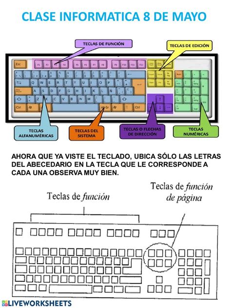 Ficha Interactiva De El Teclado Para Primero De Primaria Puedes Hacer Los Ejercicios