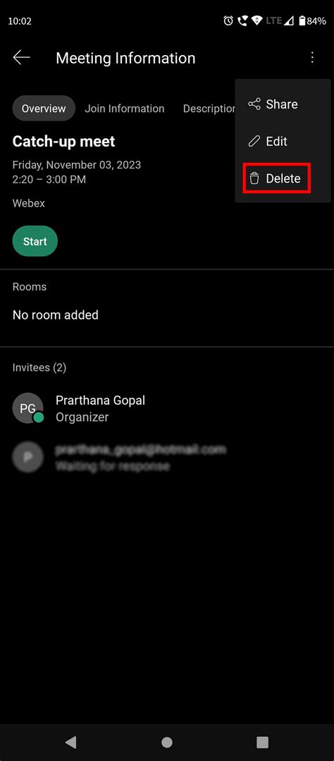 Webex How To Cancel A Meeting