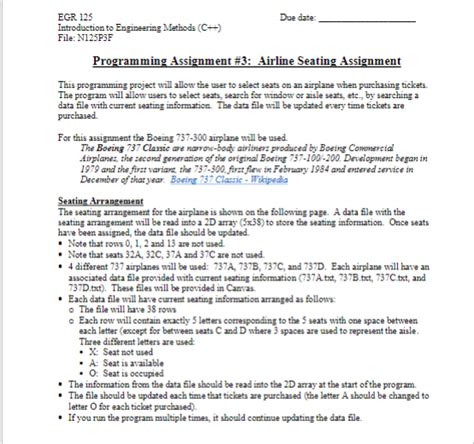 Solved Egr 125 Due Date Introduction To Engineering Methods