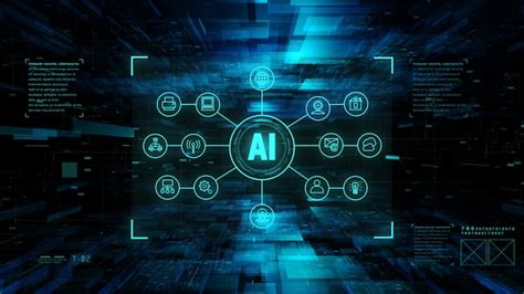 인공 지능 Ai 미래 기술 개념 시각화 프리미엄 사진