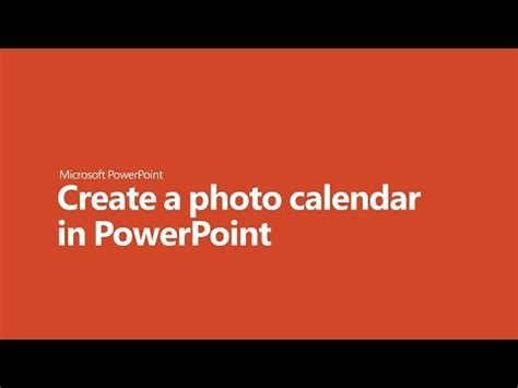 Making A Photo Calendar In Microsoft PowerPoint NOVA