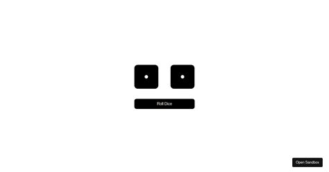 roll dice react codesandbox