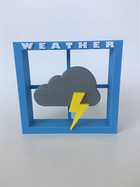 3d Print Files For Weather Chart Cad Files Only For Buyer To Print Weather Chart
