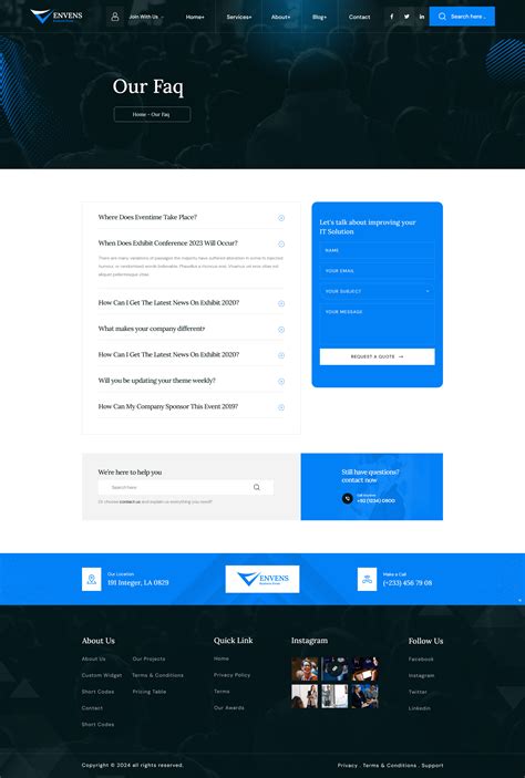 Envens Event Conference And Meetup Template By Webbmasda Themeforest