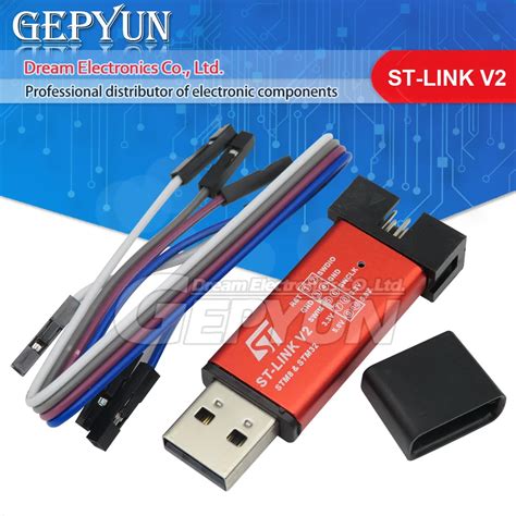 St Link V2 Stlink Mini Stm8stm32 Simulador Stlink Programaci N De Descarga Con Cubiertapng