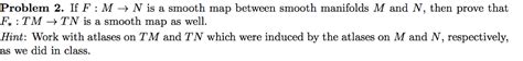 Solved If F M Rightarrow N Is A Smooth Map Between Smooth Chegg