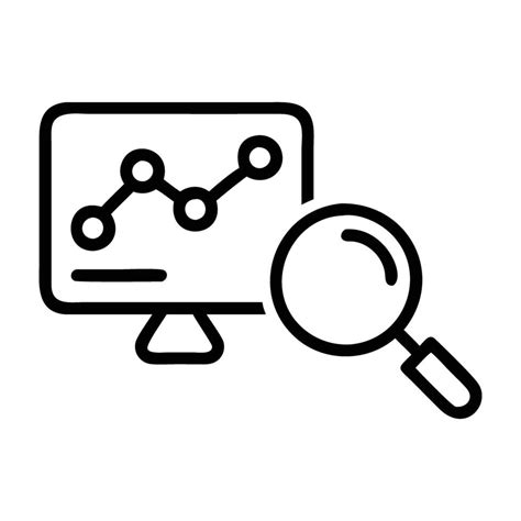 Social Media Monitoring Icon Featuring Magnifying Glass And Analysis