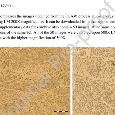 Microstructure For The Smaw Process At High Energy Level And Different Download Scientific