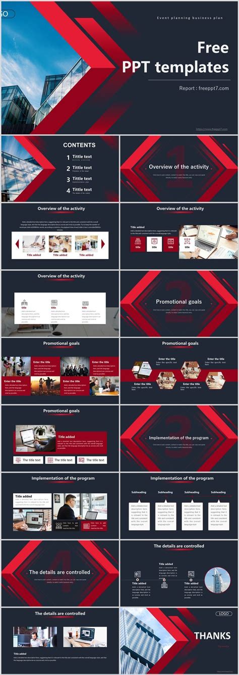 Event Planning PowerPoint Template Powerpoint Templates Powerpoint Webpage Design