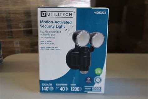 Utilitech Motion Activated Security Light Matthews Auctioneers