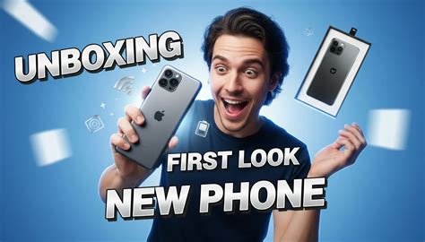 Exciting Tech Unboxing Thumbnail For New Phone Launch Design Templates