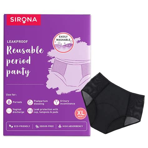 Sirona Reusable Period Panties For Women Leak Proof Super Absorbent