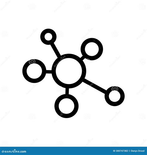 Molecule Icon Vector Chemistry Illustration Sign Scientific Symbol