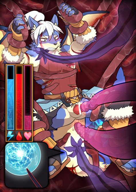 Rule 34 Aden Rakuraku Anthro Anus Blood Blush Bodily Fluids Bondage