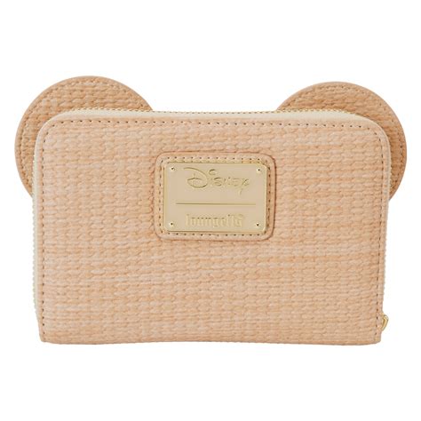 Mickey Mouse Woven Texture Zip Around Wallet