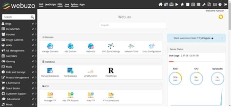 tutorial cara install panel webuzo pada vps centos idcloudhost
