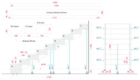 Construction Scheme Of Segment Stringer Staircase For Staircase