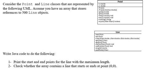 solved consider the point and line classes that are