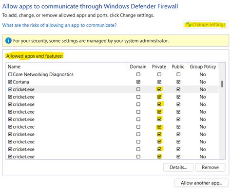 Windows Defender Firewall On Public And Private Networks Nv Play Support Centre