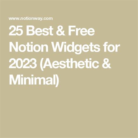 25 Best And Free Notion Widgets For 2023 Aesthetic And Minimal Notions Goal Setting Worksheet