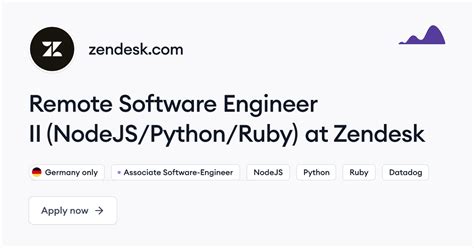 Zendesk Hiring Software Engineer Ii Nodejspythonruby • Remote Work From Home Himalayas