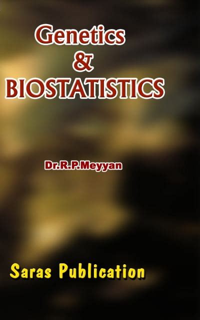 Genetics And Biostatistics Saras Publication Books For Neet School Guides Net Trb Cbse