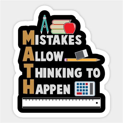 Math Mistakes Allow Thinking To Happen Sticker