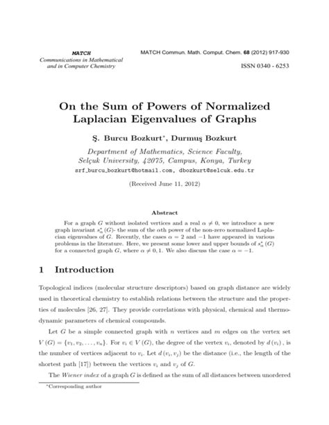 On The Sum Of Powers Of Normalized Laplacian Eigenvalues Of
