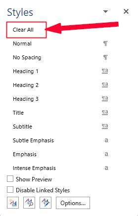 How To Remove Header And Heading Styles In Word Software Accountant