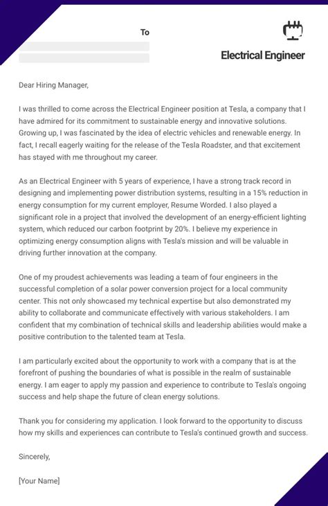 14 Electrical Engineer Cover Letter Examples Plus Recruiter Insights