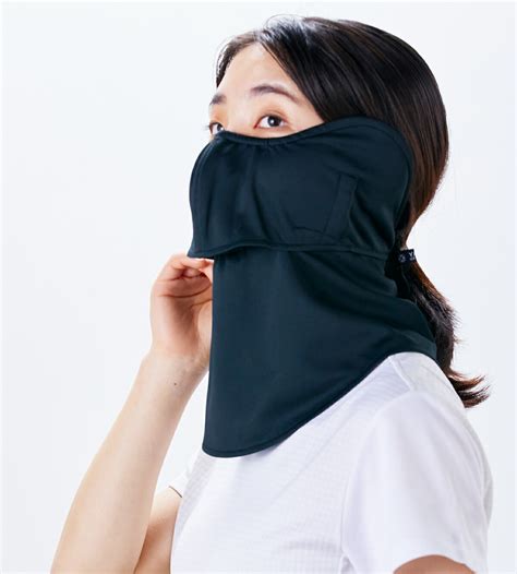 【楽天市場】（ヤケーヌ公式）【bk近日入荷】 フェイスカバー ヤケーヌ目尻プラス耳カバー付 洗えるuvカットマスク 息苦しくないフェイスマスク