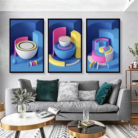 กระดานวาดภาพ ทรงเรขาคณิต สไตล์มินิมอล สําหรับแขวนตกแต่ง Homeartworld Th Thaipick