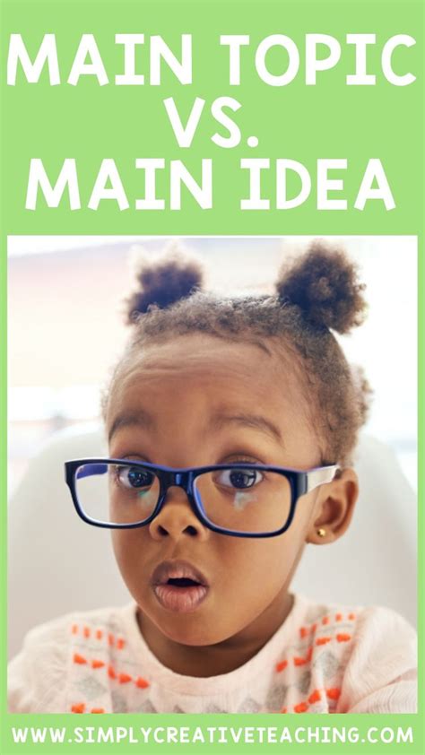 Teaching Main Topic Vs Main Idea