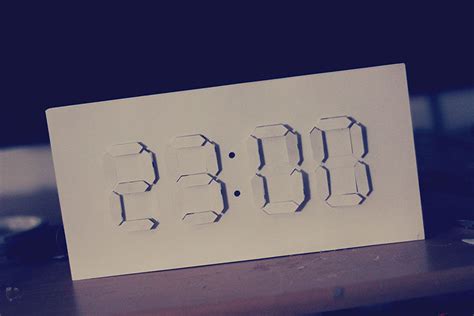 Digital Analog Clock Arduino PaperCraft Dangerous Prototypes