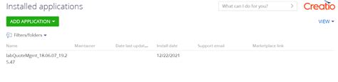 Application Installation Failed Community Creatio