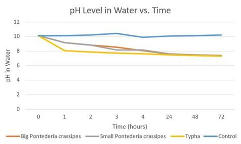 This Graph Is A Comparison Of The Ph Level In The Solution Over Time