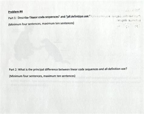 Solved Problem 4 Part 1 Describe Linear Code