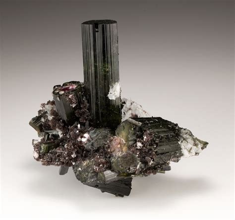 Elbaite With Lepidolite Albite Minerals For Sale 2451017